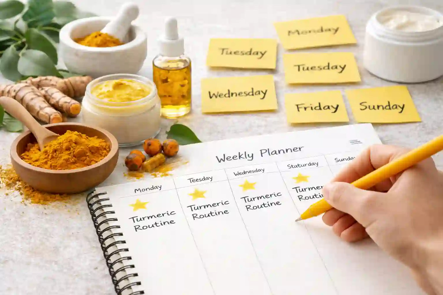 Your Body's Complete Care Calendar: The Weekly Turmeric Brightening ...