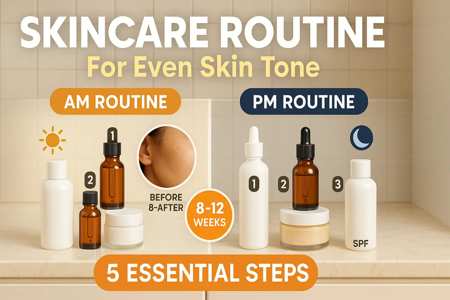 Skincare Routine for Uneven Skin Tone: Complete Step-by-Step Guide ...